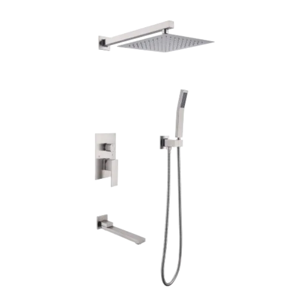 Shower System 10 Inch Square Bathroom Luxury Rain Mixer Shower Combo